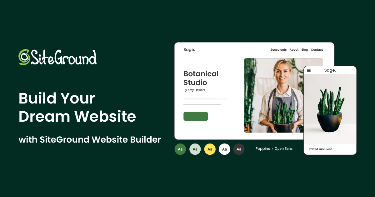 SiteGround Website Builder: Create a Website Easily
